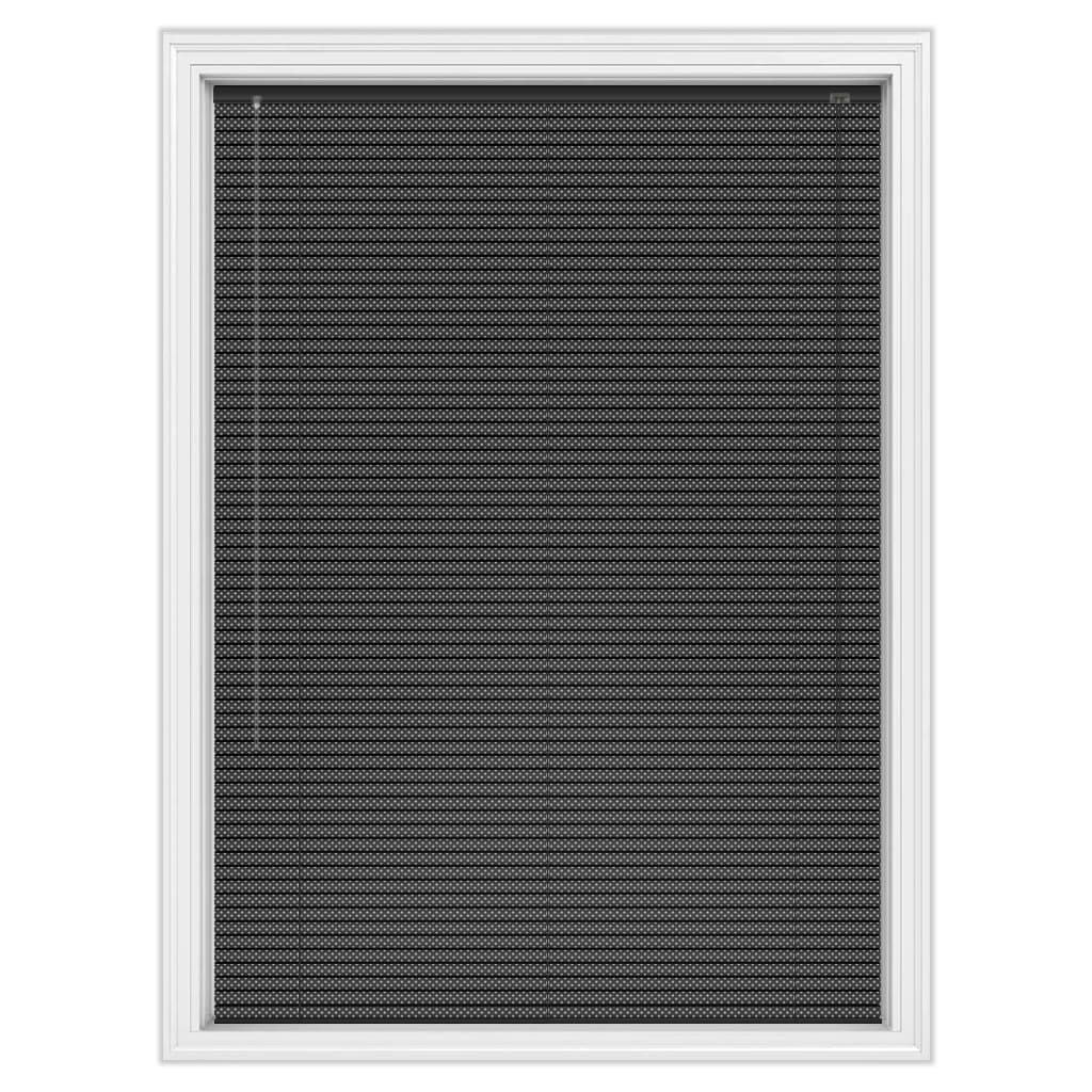 25mm Black Perforated Aluminium Venetian Blinds, Made to Measure