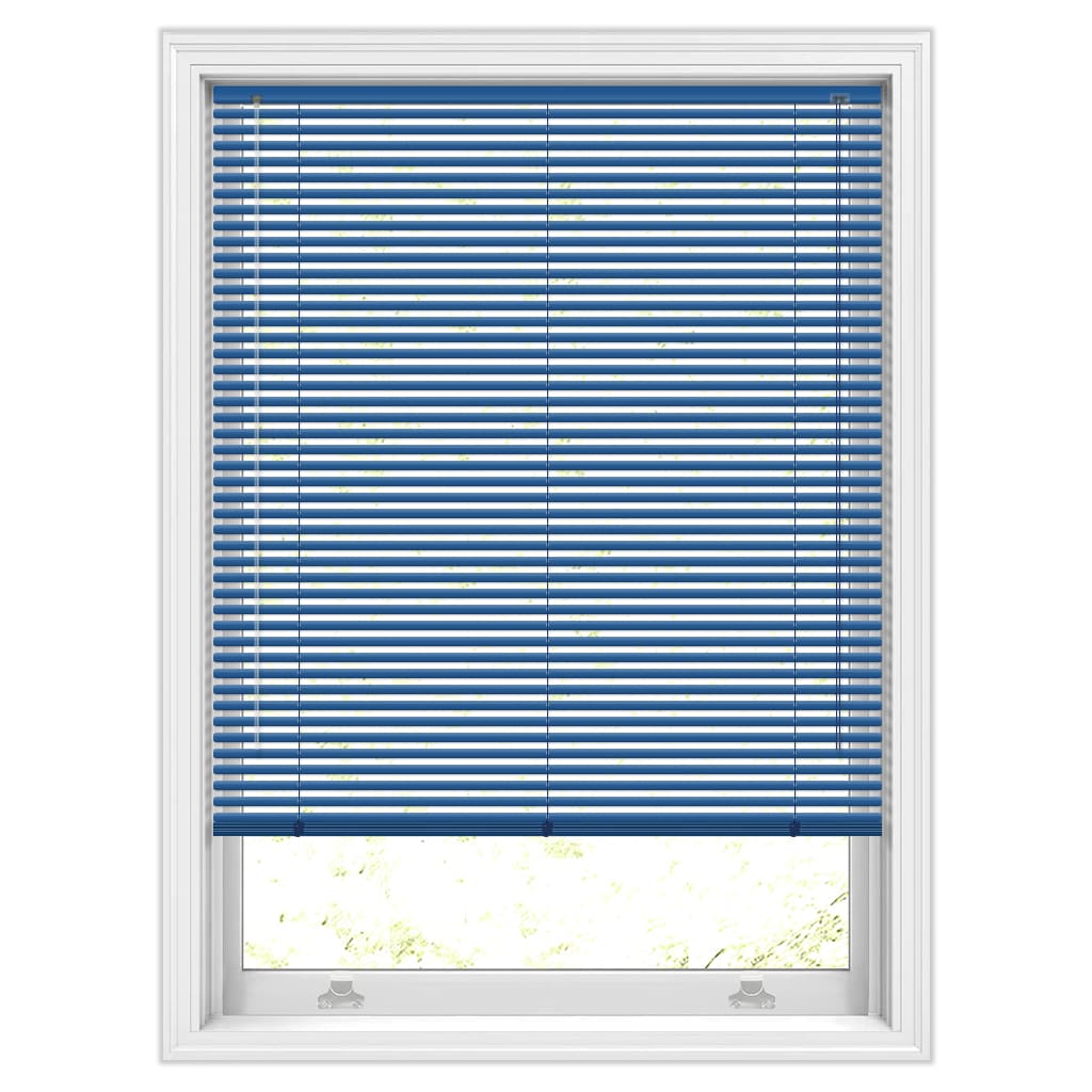 25mm Dark Sky-Blue Aluminium Venetian Blinds, Made to Measure