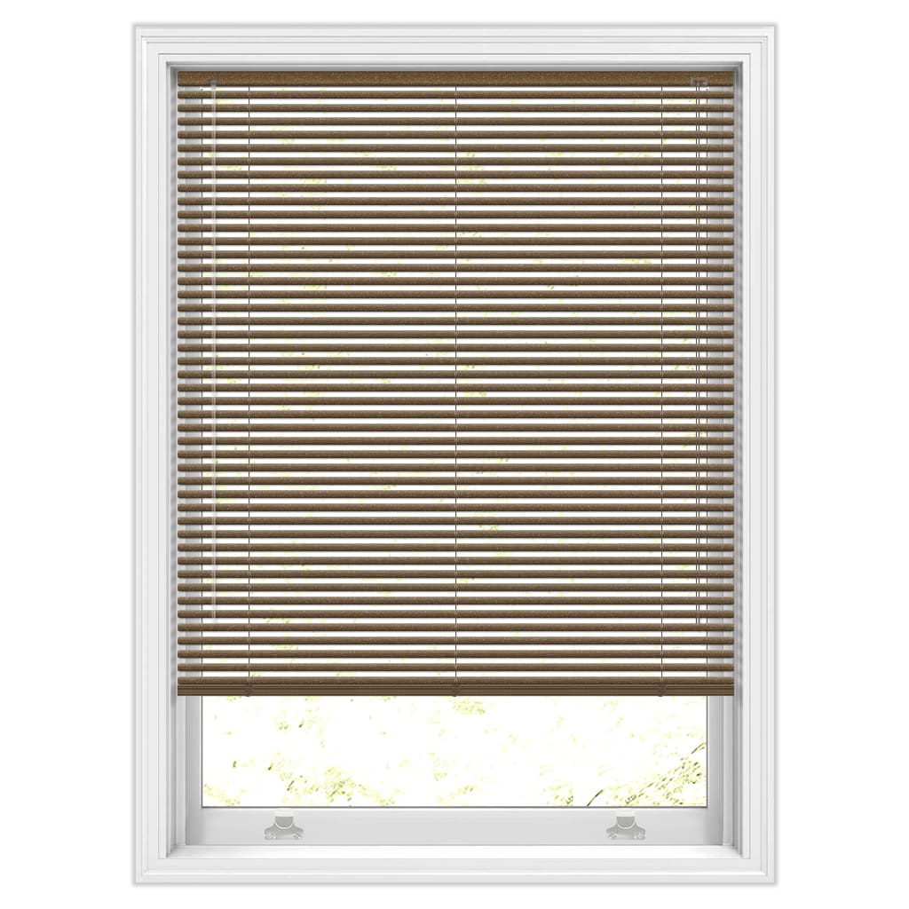 25mm Electric Chocolate Metallic Brown Aluminium Venetian Blinds