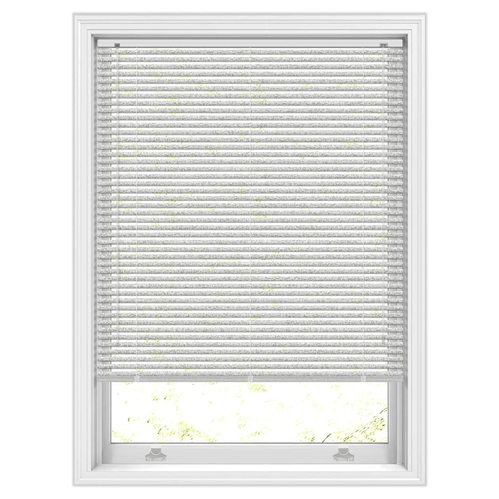 25mm Glisten Metallic Silver-Grey Textured Aluminium Venetian Blinds