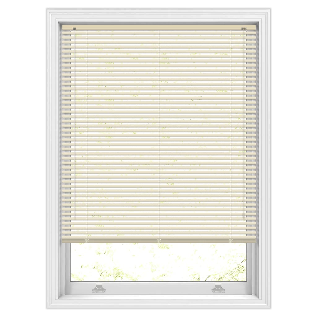 25mm Regency Ivory Cream Aluminium Venetian Blinds, Made to Measure