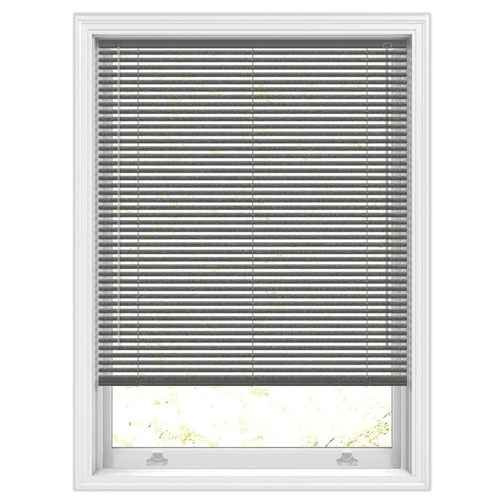 25mm Sonic Metallic Grey Textured Aluminium Venetian Blinds