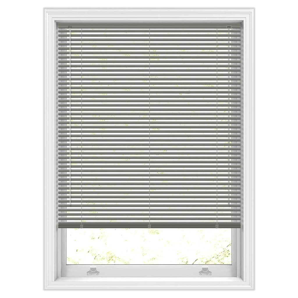 25mm Twilight Light Steel Grey Aluminium Venetian Blinds, Made to Measure