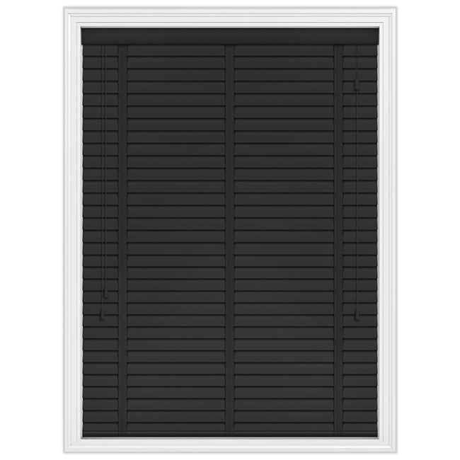 50mm Almost Black Luxury Dark Wooden Venetian Blinds with Tapes