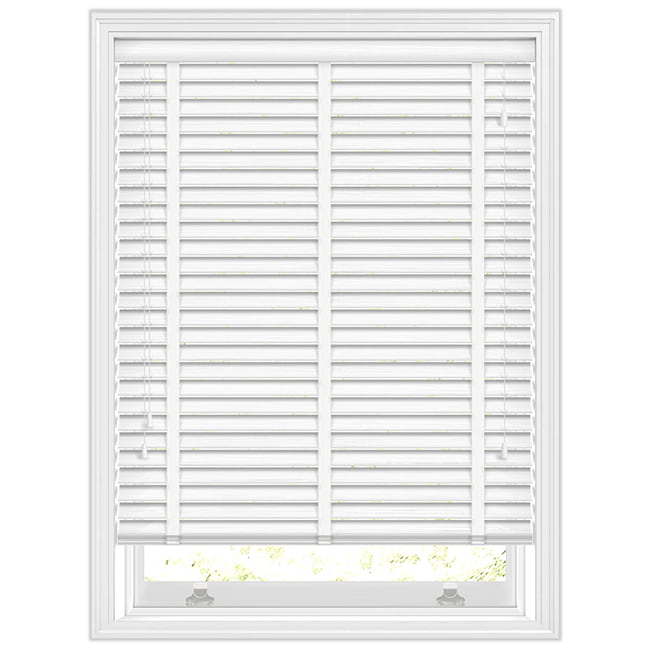 Luxury Eco-Friendly 50mm Swedish White Bamboo Wooden Blinds with Tapes