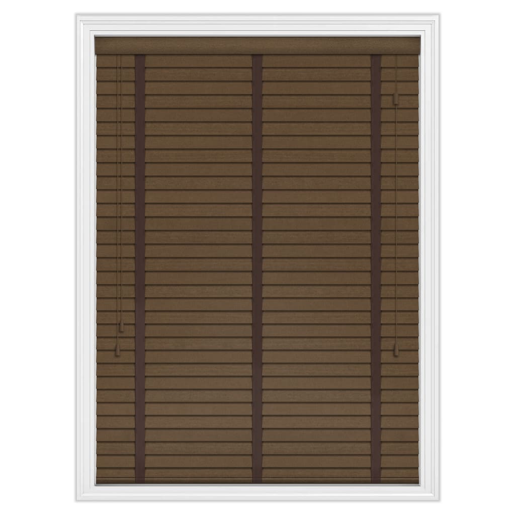 50mm Walnut Luxury Dark Wooden Venetian Blinds with Tapes