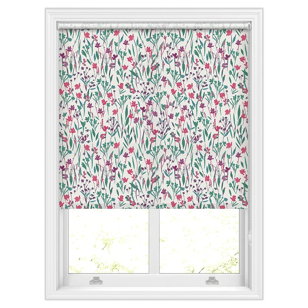 Alina Aurora Colourful Artistic Wildflower Patterned Roller Blinds
