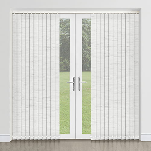 Arcade Whisper Off-White Subtle Patterned Waterproof Vertical Blinds