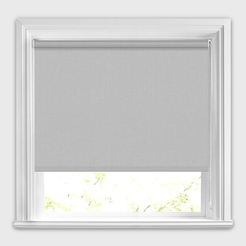 Ash Grey Fire Resistant Roller Blinds, Made to Measure
