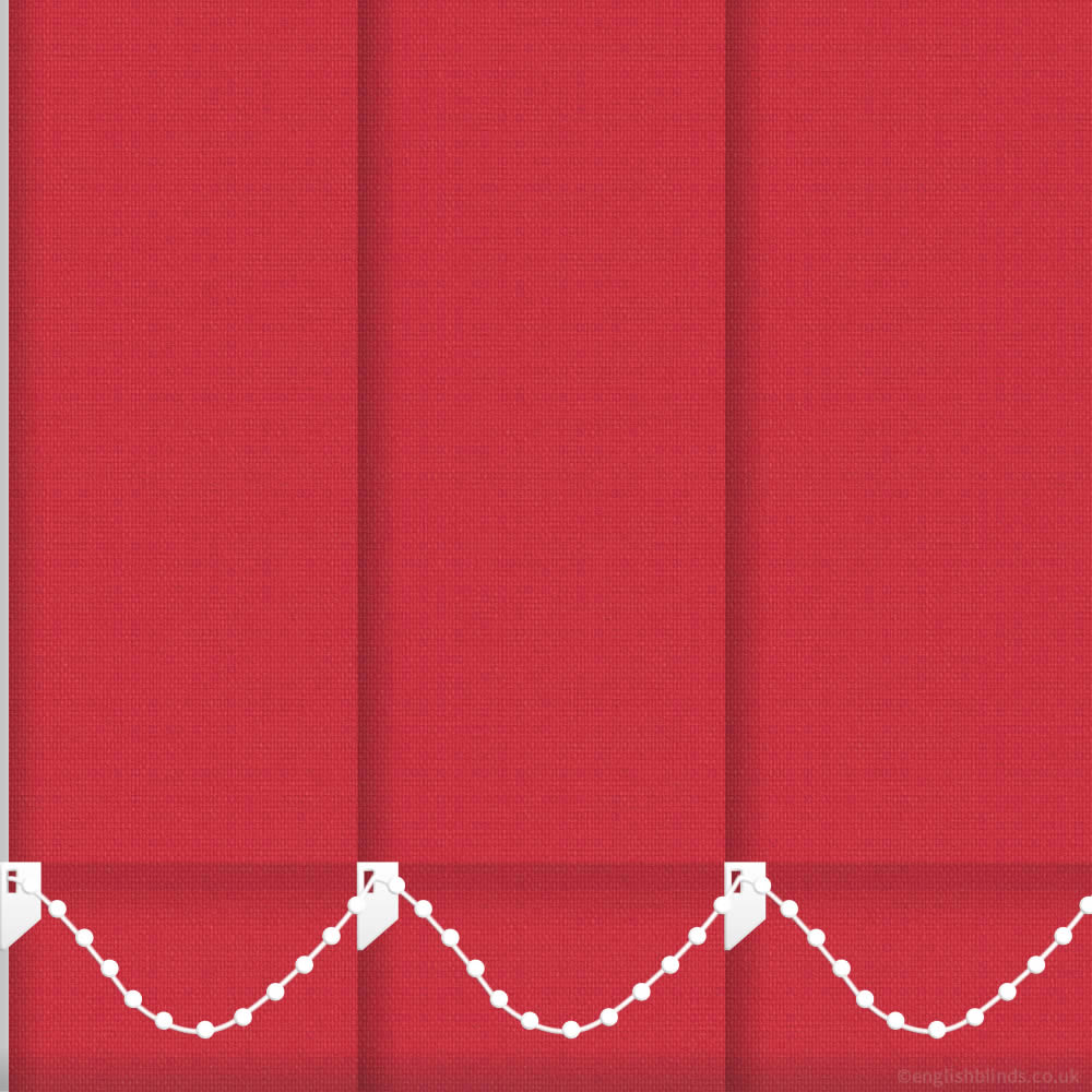 Mono FR Red Vertical Blinds, Made to Measure - English Blinds
