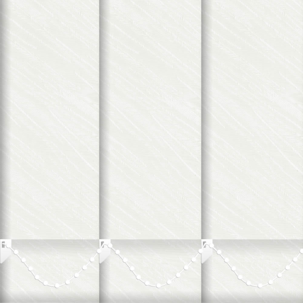 Hillary White Vertical Blinds, Made to Measure - English Blinds