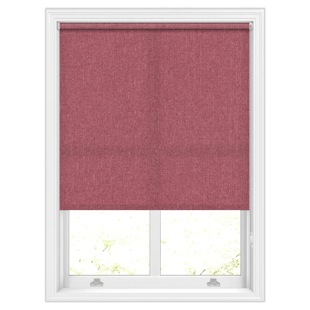 Campton Chilli Red Textured Woven Roller Blinds