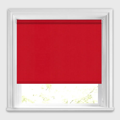 Neo Bright Red Roller Blinds, Made to Measure, 50% OFF