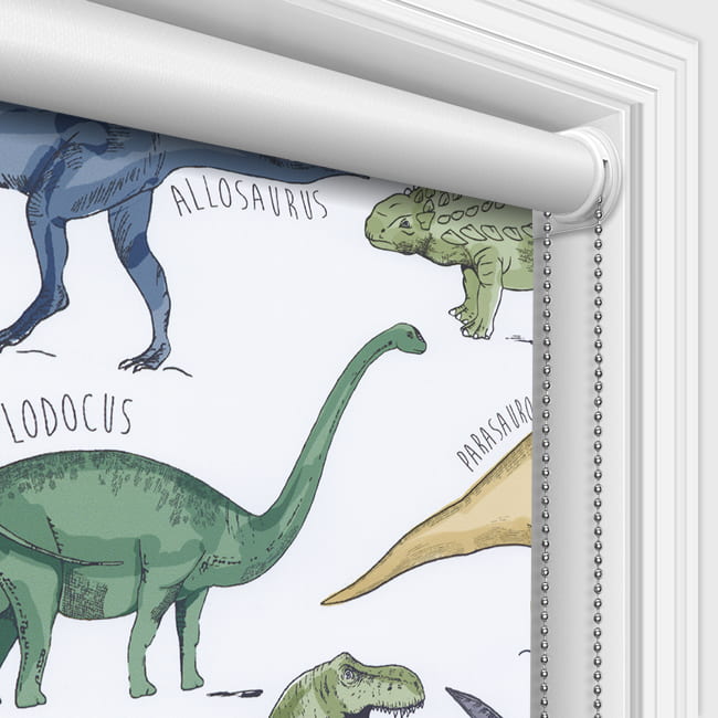 Dinosaurs Patterned Blackout Roller Blinds, Kids Bedroom Blinds