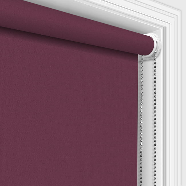 Gala Boujee Burgundy Purple Roller Blinds, Dimout Light Filtering Fabric