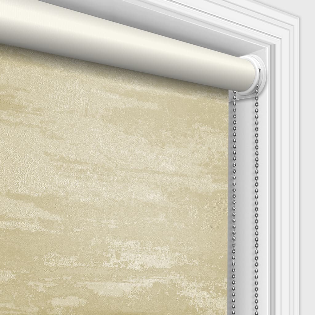 Galet Gold Luxurious Metallic Textured Blackout Roller Blinds