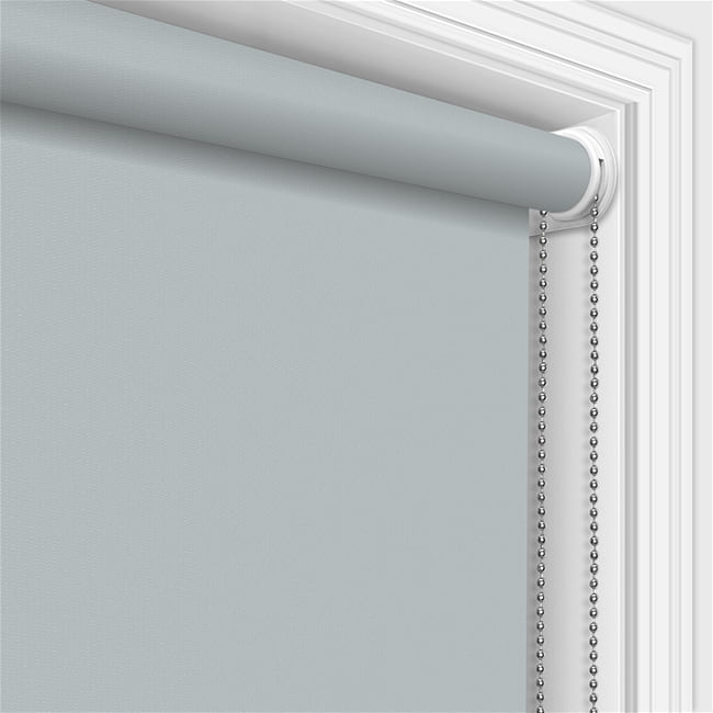 Kira Sense Light Grey Roller Blinds. Light Filtering Fabric, UK Made