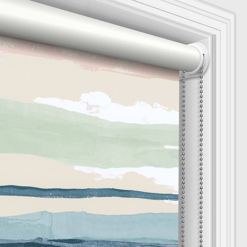 Lombardy Bella Colourful PVC Striped Waterproof Roller Blinds. High Quality