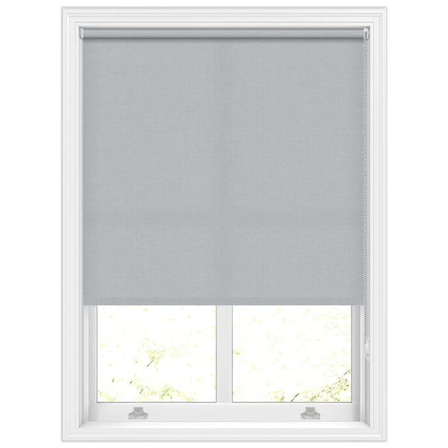 Ash Grey Fire Resistant Roller Blinds, Made to Measure