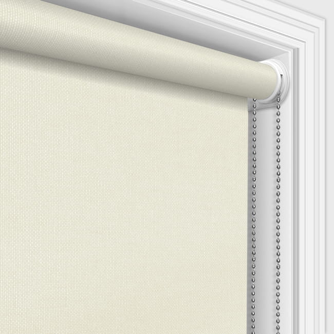 Mono Cream Fire Resistant Roller Blinds, Office, Commercial