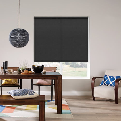 Black Fire Retardant Roller Blinds, Made to Measure