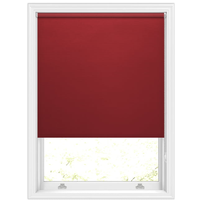 Luxury Vibrant Red PVC Waterproof Roller Blinds, Mould Resistant