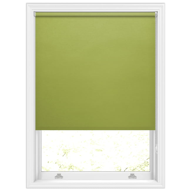Vibrant Lime Green Blackout Waterproof PVC Roller Blinds, Mould Resistant