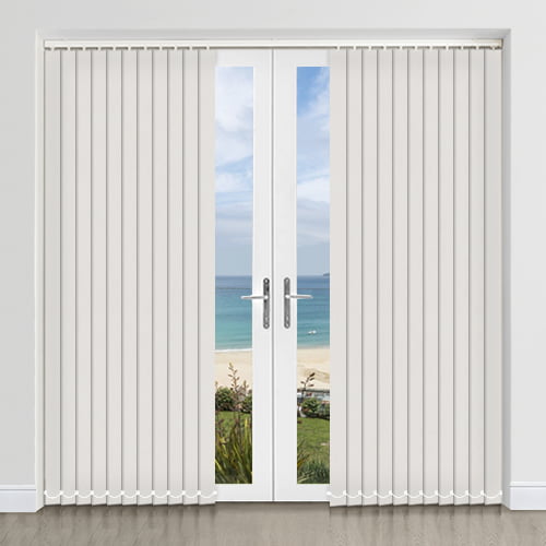 Multi Lux Light Cream Waterproof & Blackout Vinyl Vertical Blinds