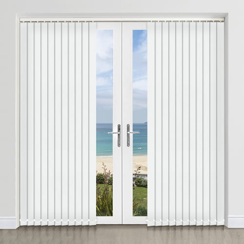 Multi Lux White Waterproof PVC Vertical Blinds, Made to Measure