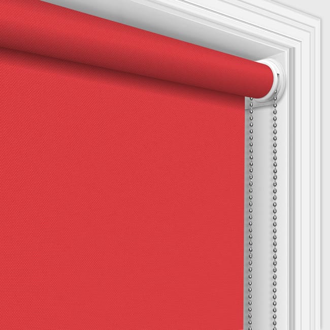 Neo Bright Red Roller Blinds, Made to Measure, 50% OFF