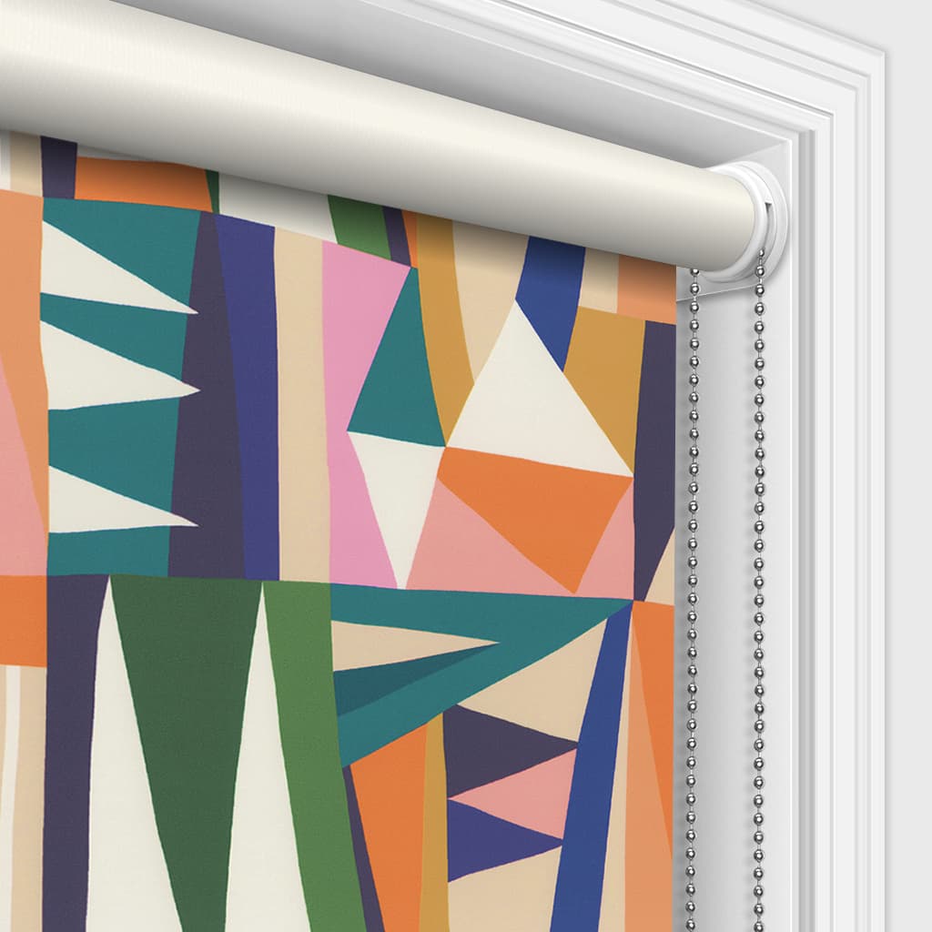 Panoply Colourful Kaleidoscope Patterned Blackout Roller Blinds