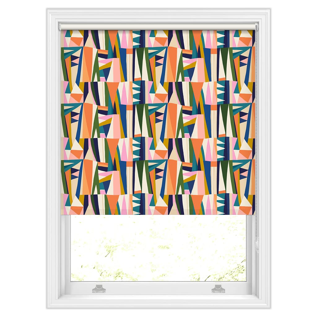 Panoply Colourful Kaleidoscope Patterned Blackout Roller Blinds