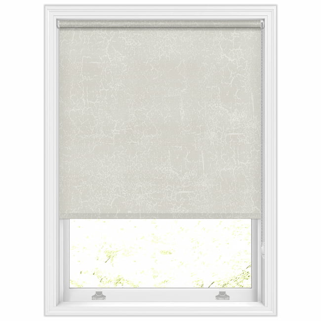 Planet Moon Cream Marble Patterned PVC Waterproof Roller Blinds