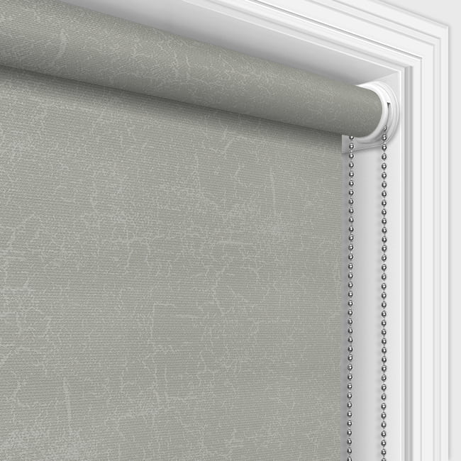 Metallic Marble Patterned Waterproof PVC Roller Blinds in Stoney Beige