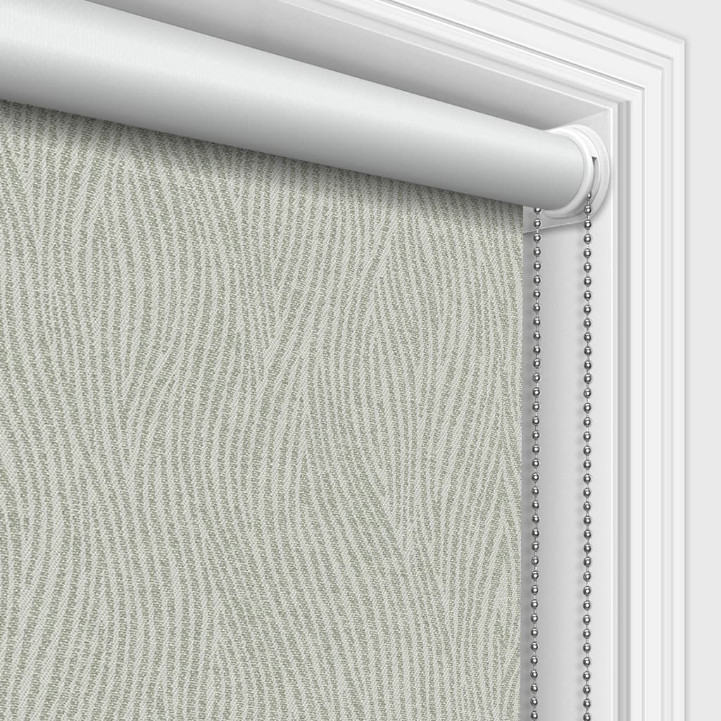 Prairie Stone Grey Organic Patterned Blackout Roller Blinds