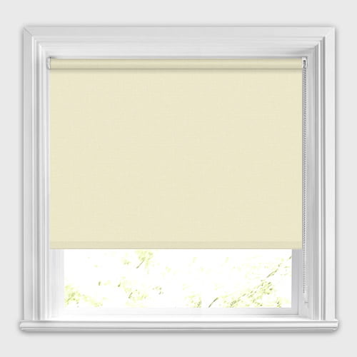Rich Cream Fire Resistant Roller Blinds, Made to Measure