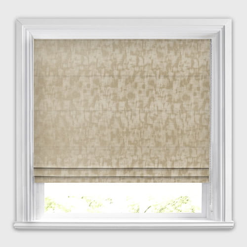 Shadow Crystal Golden Beige Metallic Iridescent Roman Blinds