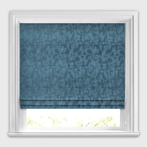 Shadow Royal Rich Blue Metallic Iridescent Roman Blinds