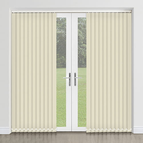 Sweet Dreams Light Beige Blackout Vertical Blinds, Made to Measure