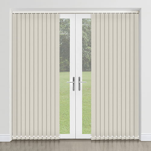 Sweet Dreams Modesty Rich Cream Blackout Vertical Blinds