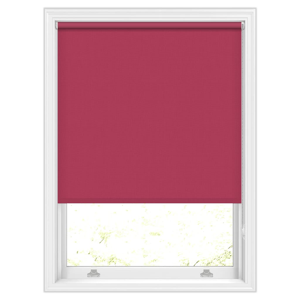 Sweet Dreams Pop Raspberry Red Blackout Roller Blinds, Thermal Fabric