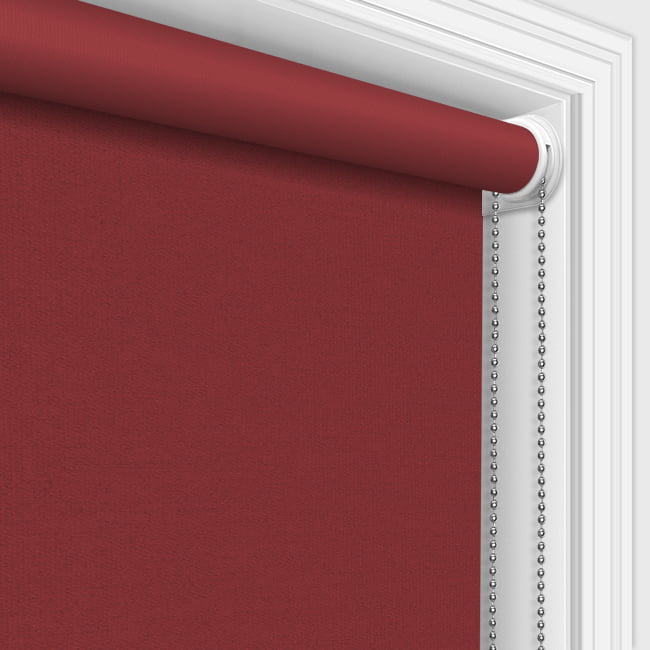 Sweet Dreams Rich Ruby Red Blackout Roller Blinds