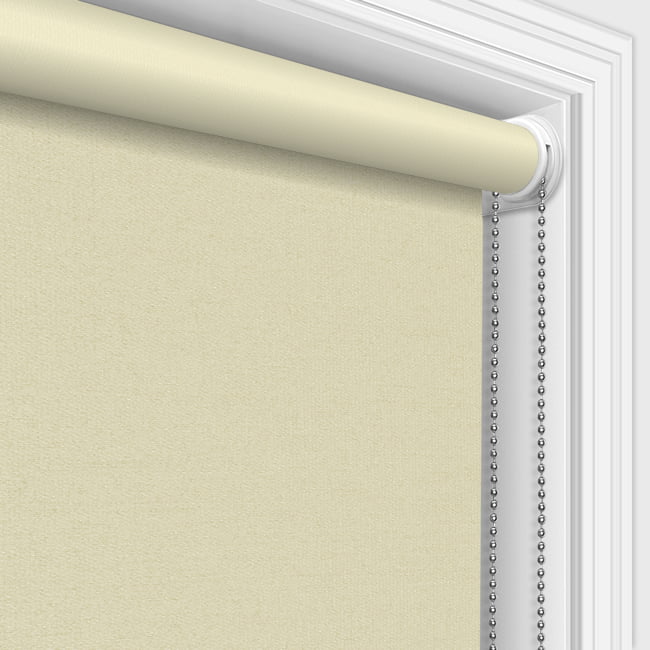 Made to Measure Light Beige Blackout Roller Blinds