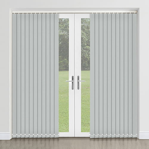 Sweet Dreams Whisper Light Grey Blackout Vertical Blinds