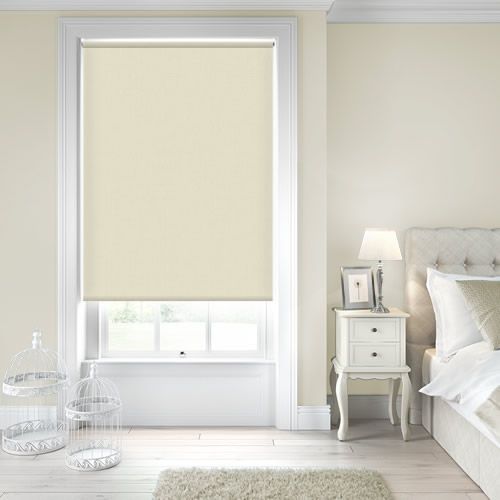 Light Beige Blackout Roller Blinds, Made to Measure